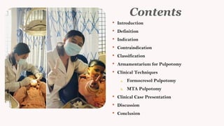 Comparison of Pulpotomy with Formocresol and Mineral Trioxide Aggregate ...