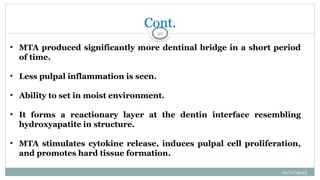 Comparison of Pulpotomy with Formocresol and Mineral Trioxide Aggregate ...