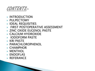 dental materials use in pedodontics | PPTX | Physical Therapy | Wellness