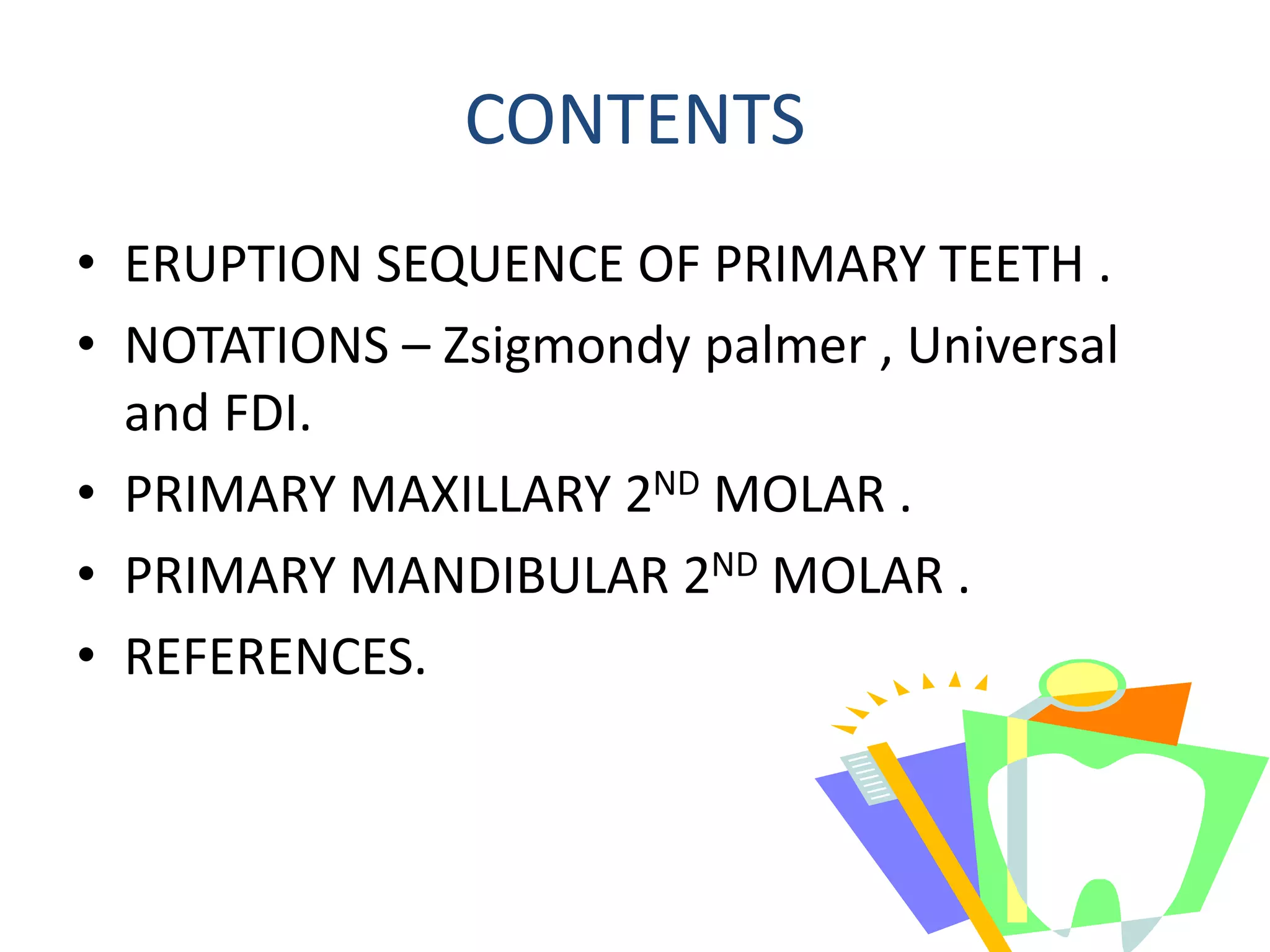 DENTAL ANATOMY OF PRIMARY MAXILLARY AND MANDIBULAR 2ND MOLAR . | PDF ...