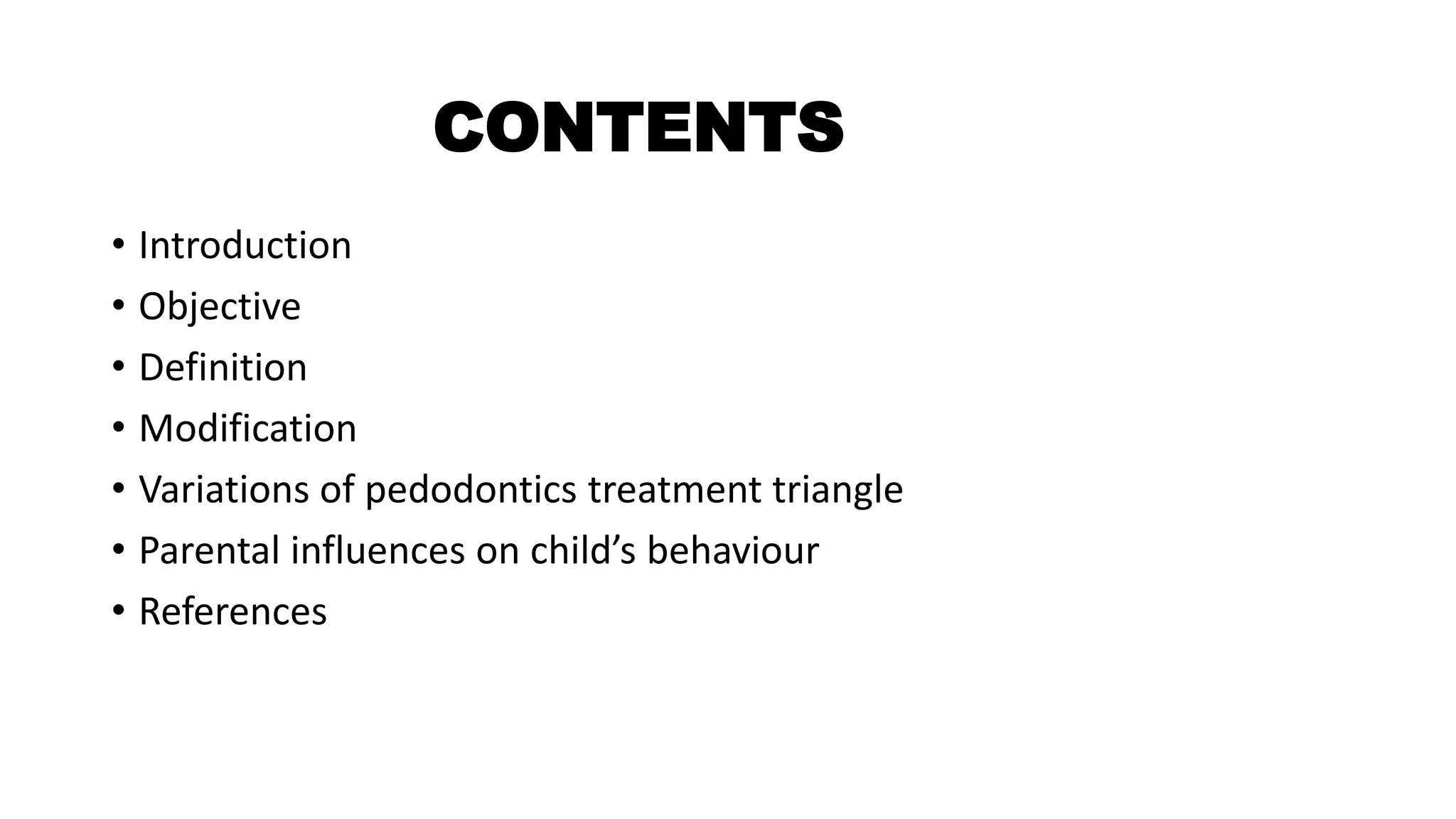Pedodontic treatment triangle | PPTX