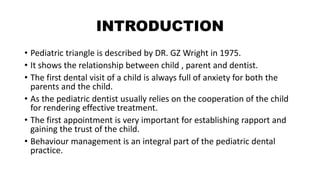 Pedodontic treatment triangle | PPTX