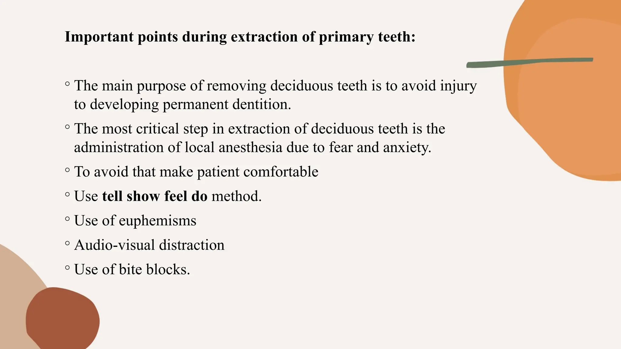 paedodontic extraction of teeth presentation | PPTX