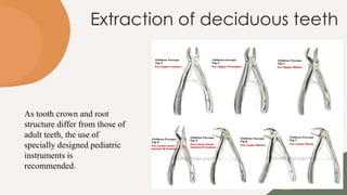 paedodontic extraction of teeth presentation | PPTX