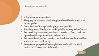 PEDODONTICS extraction of tooth presentation | PPTX