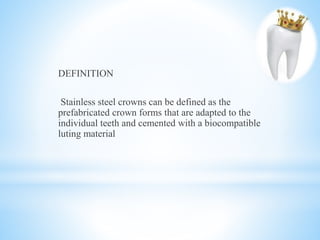 stainless steel crown | PPTX