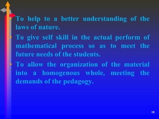Pedagogy of Mathematics-Mathematics Curriculum | PPSX