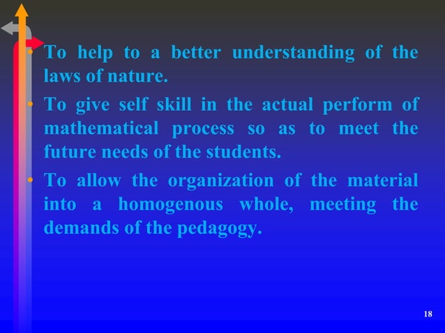 Pedagogy of Mathematics-Mathematics Curriculum | PPSX | Primary ...