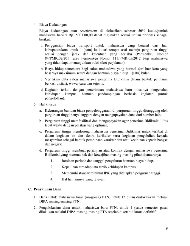 Pedoman bidikmisi-2013 | PDF