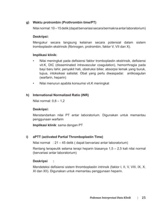 Pedoman Interpretasi Data Klinik | PDF
