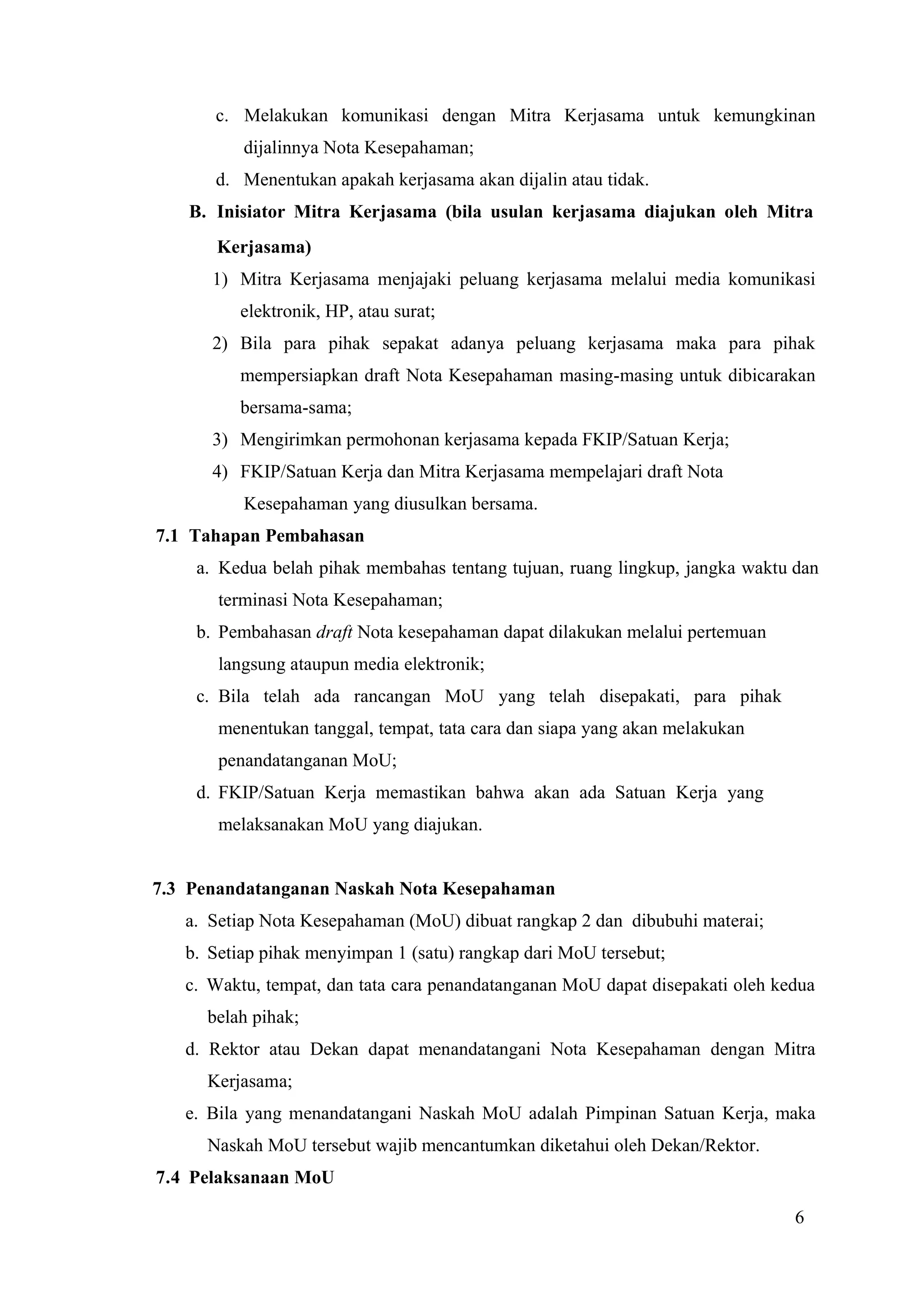 Pedoman nota-kesepahaman-bidang-kerjasama-fkip-uho | DOC