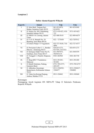 Pedoman olimpiade-mipa-31012013 | PDF
