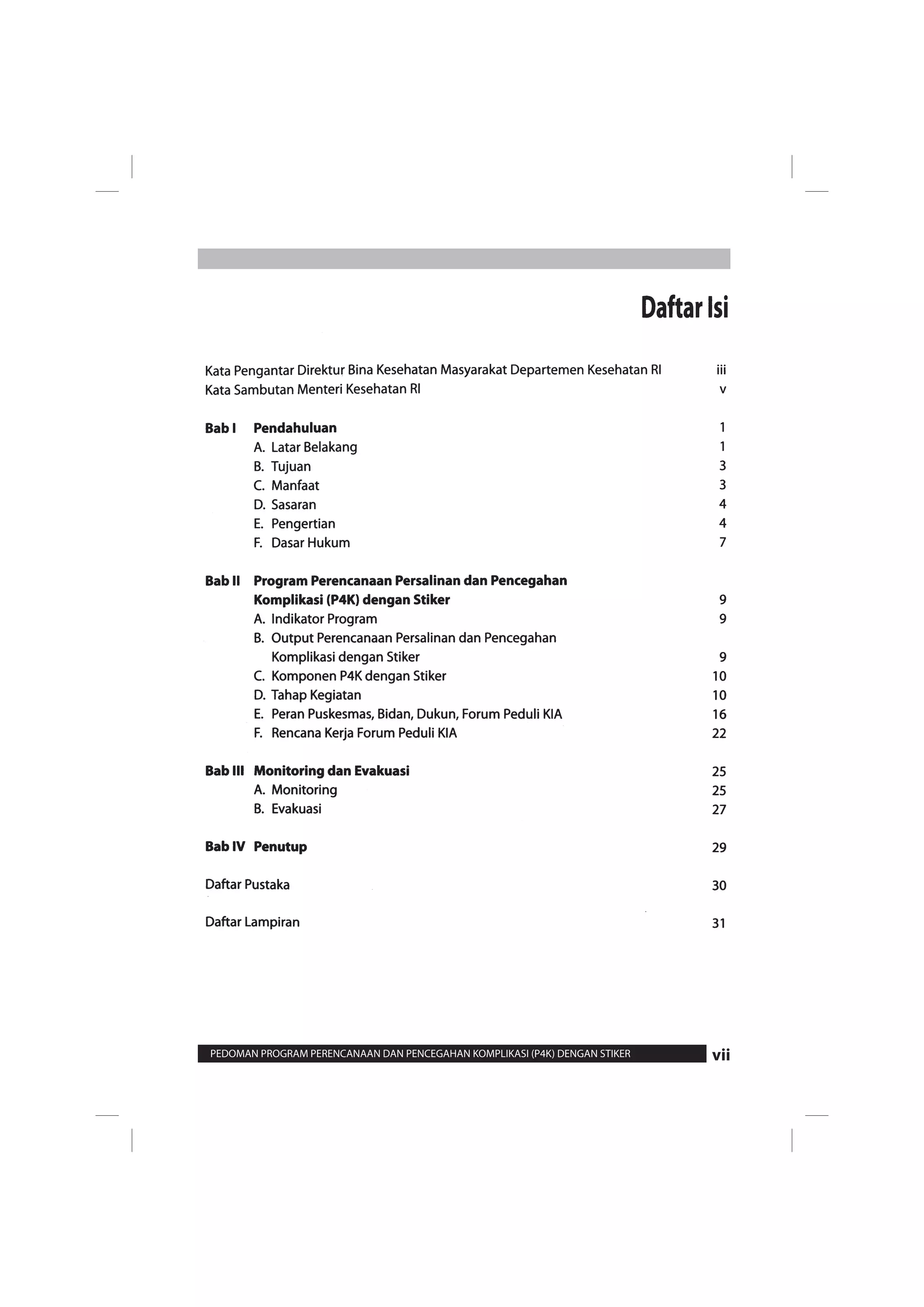 Buku Pedoman P4K (Perencanaan Persalinan dan Pencegahan Komplikasi ...