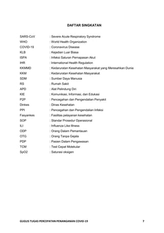 Pedoman Penanganan Cepat Medis Dan Kesehatan Masyarakat Covid-19 Di ...