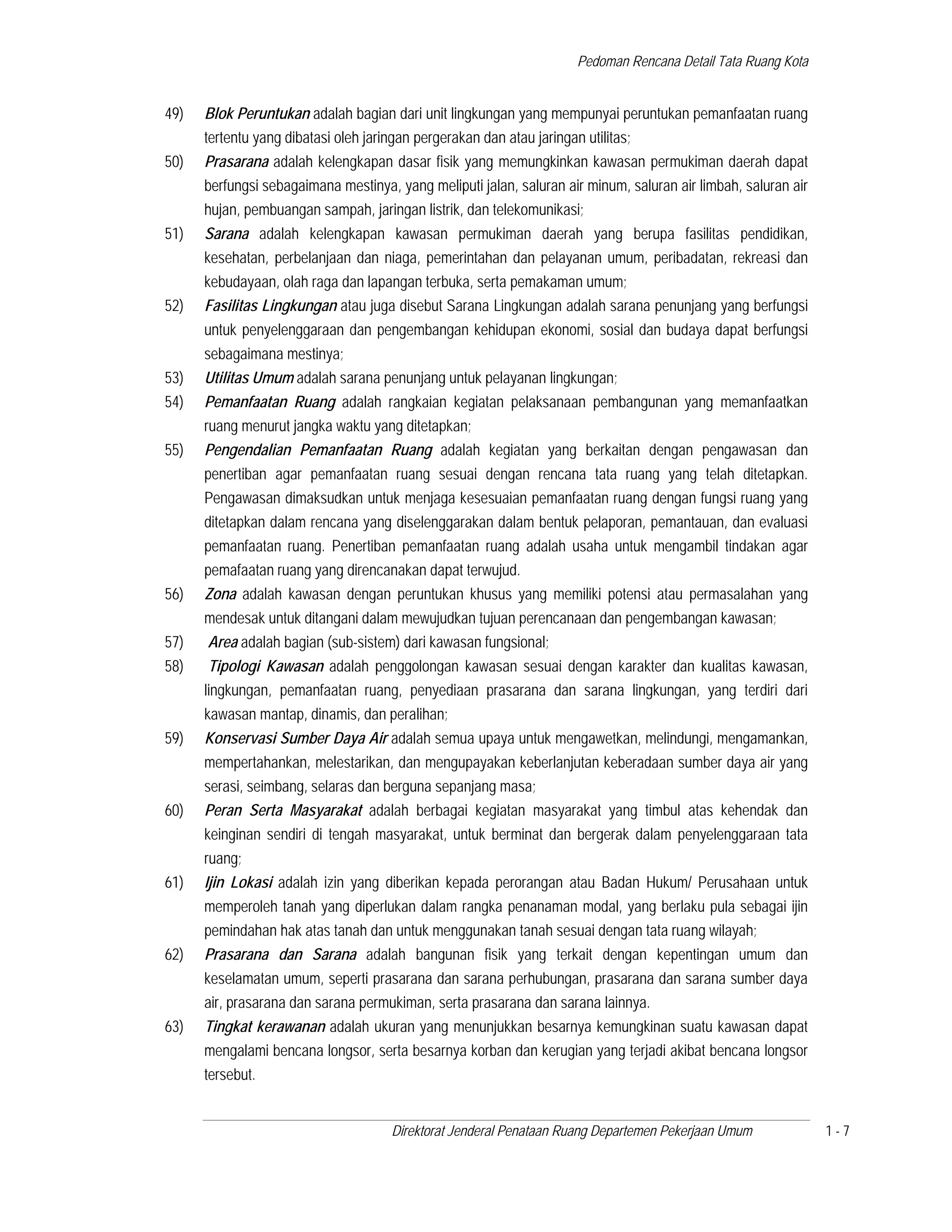 Pedoman penyusunan RDTR Kota | PDF