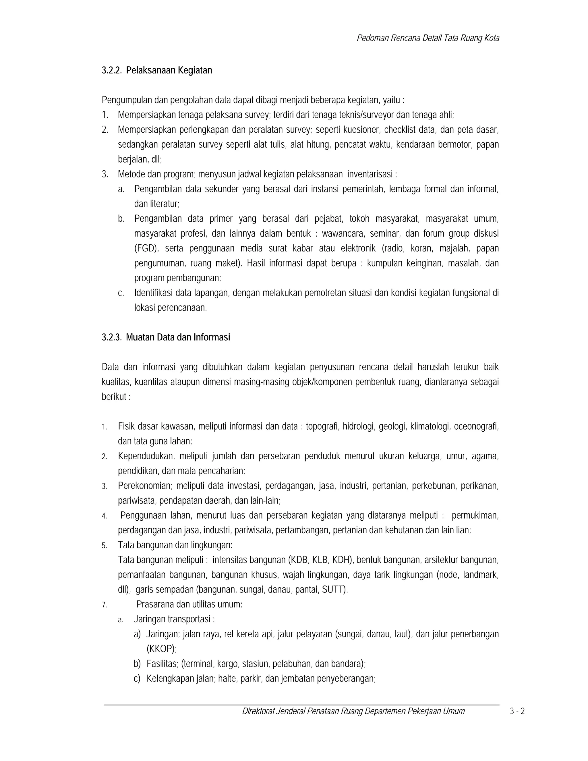 Pedoman penyusunan RDTR Kota | PDF