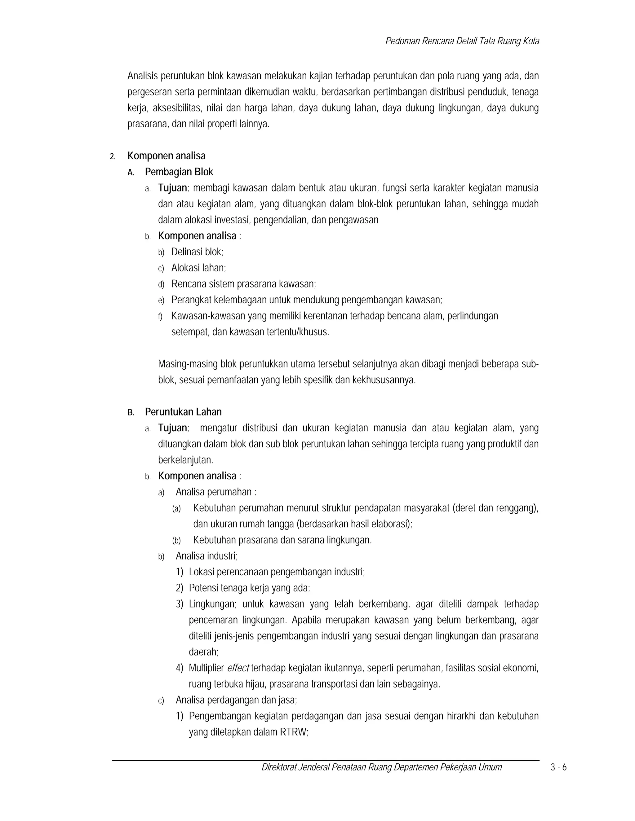 Pedoman penyusunan RDTR Kota | PDF