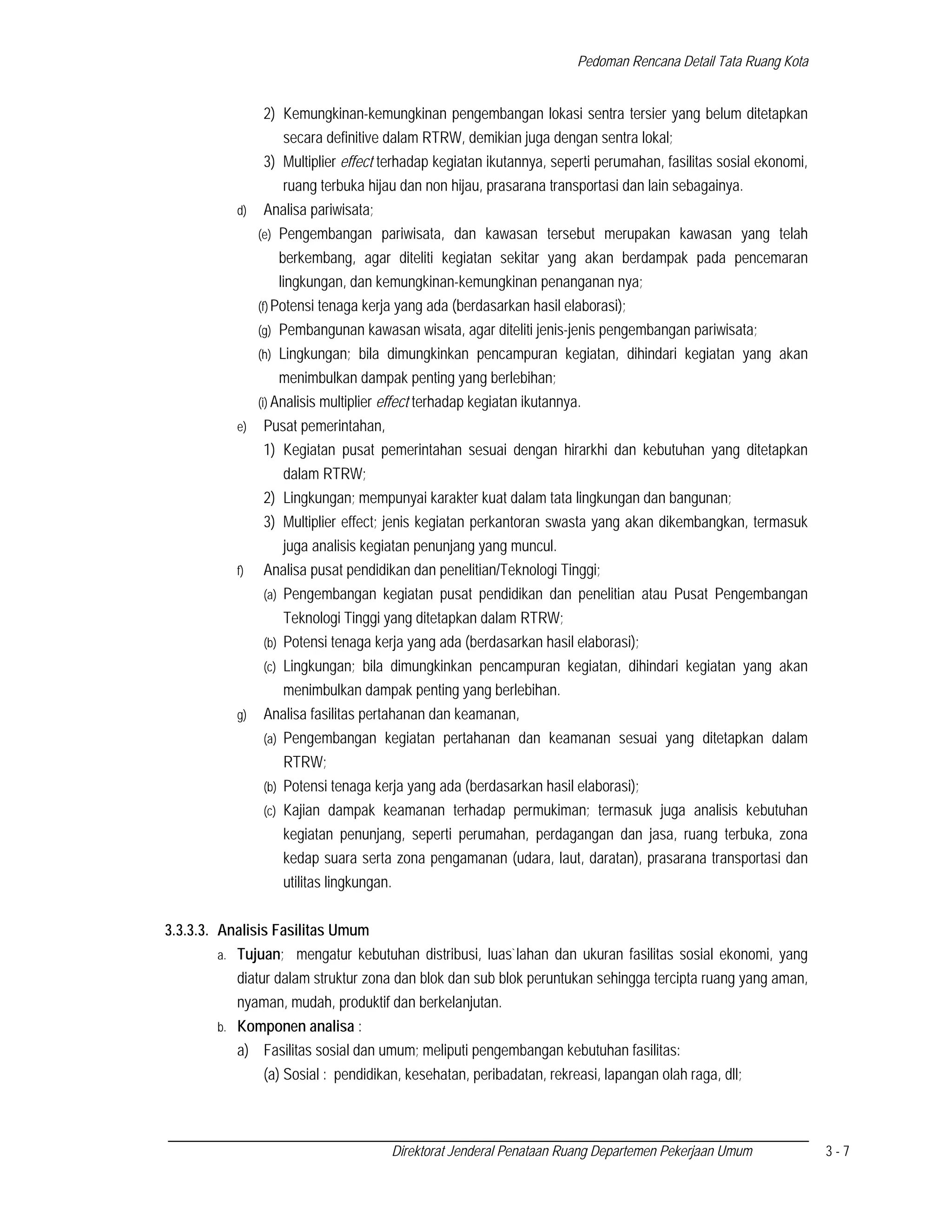 Pedoman penyusunan RDTR Kota | PDF