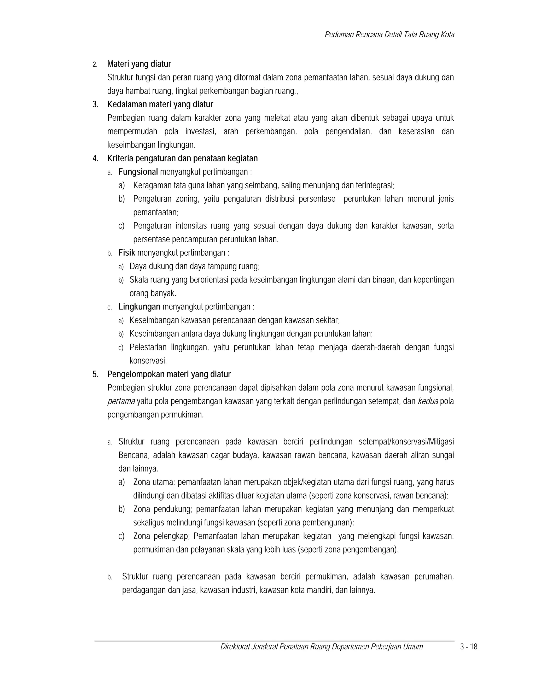 Pedoman penyusunan RDTR Kota | PDF