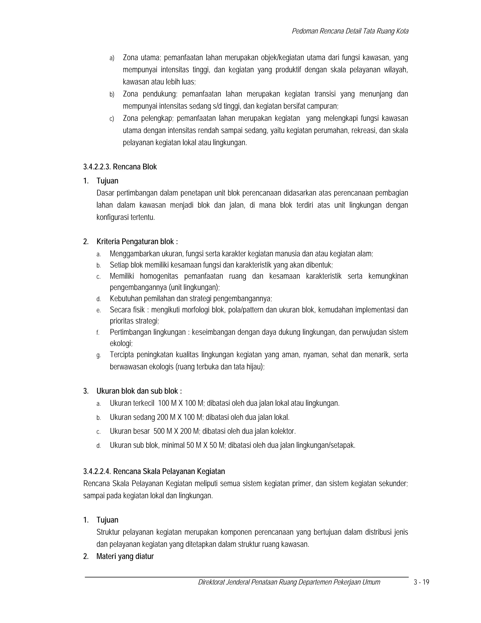 Pedoman penyusunan RDTR Kota | PDF