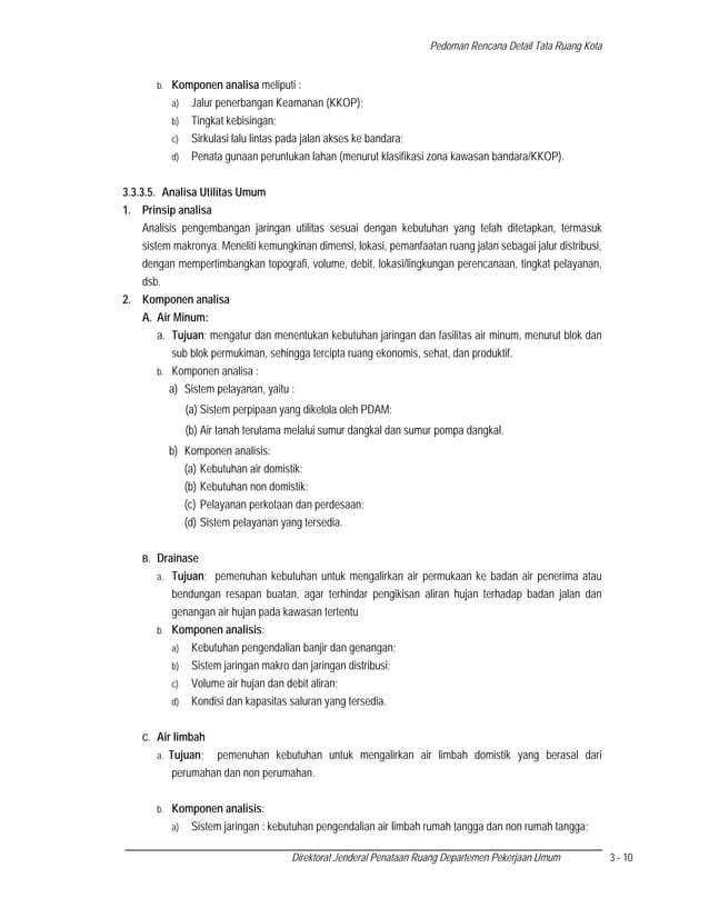 Pedoman penyusunan RDTR Kota | PDF