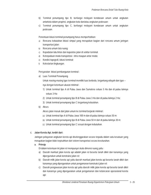 Pedoman penyusunan RDTR Kota | PDF