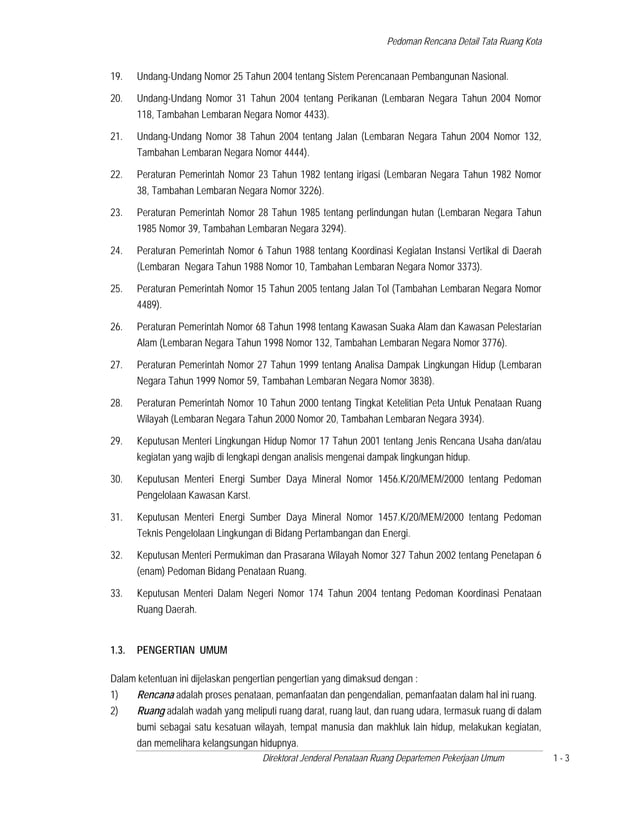 Pedoman penyusunan RDTR Kota | PDF