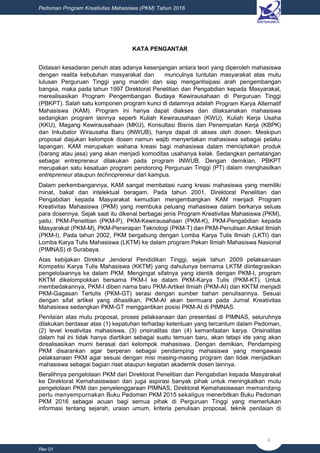 BUKU PANDUAN PKM 2016 OLEH RISTEKDIKTI | PDF