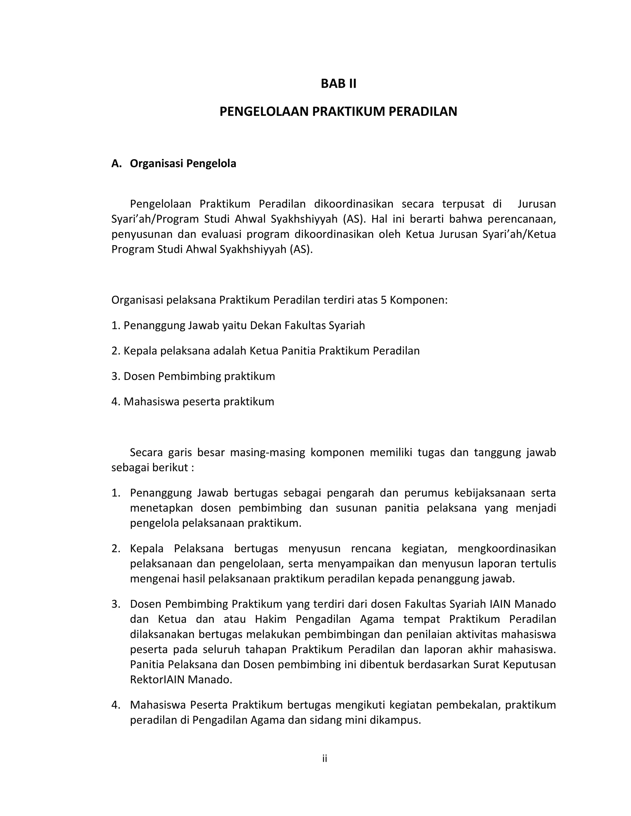 BUKU PANDUAN: Pedoman Praktikum Peradilan | PDF