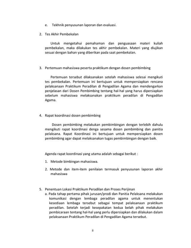 BUKU PANDUAN: Pedoman Praktikum Peradilan | PDF