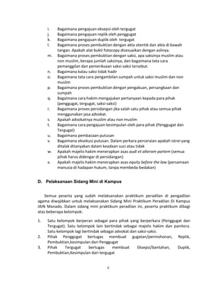 BUKU PANDUAN: Pedoman Praktikum Peradilan | PDF