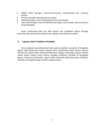 BUKU PANDUAN: Pedoman Praktikum Peradilan | PDF