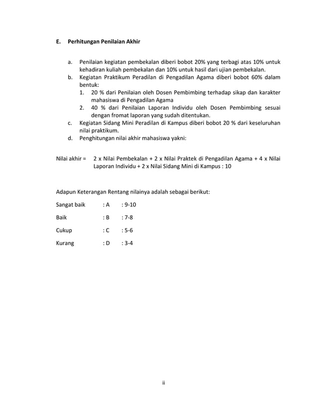 BUKU PANDUAN: Pedoman Praktikum Peradilan | PDF