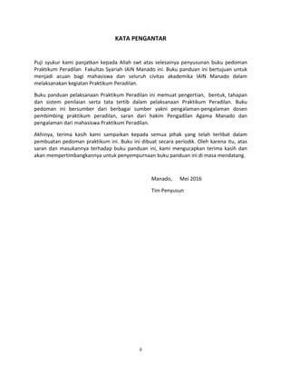 BUKU PANDUAN: Pedoman Praktikum Peradilan | PDF