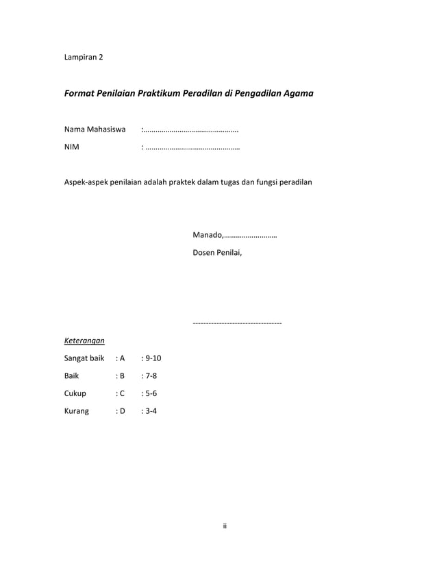 BUKU PANDUAN: Pedoman Praktikum Peradilan | PDF