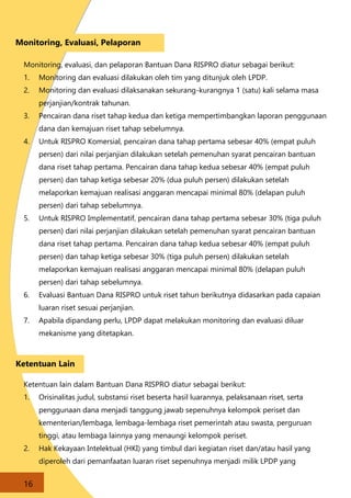 LPDP Pedoman riset-inovatif-produktif-rispro | PDF