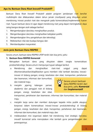 LPDP Pedoman riset-inovatif-produktif-rispro | PDF