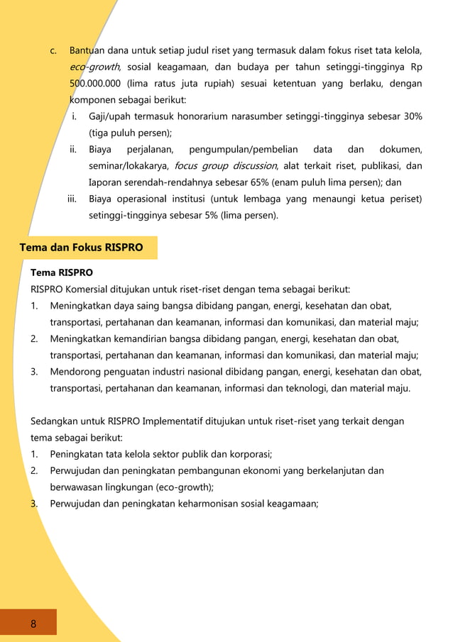 LPDP Pedoman riset-inovatif-produktif-rispro | PDF