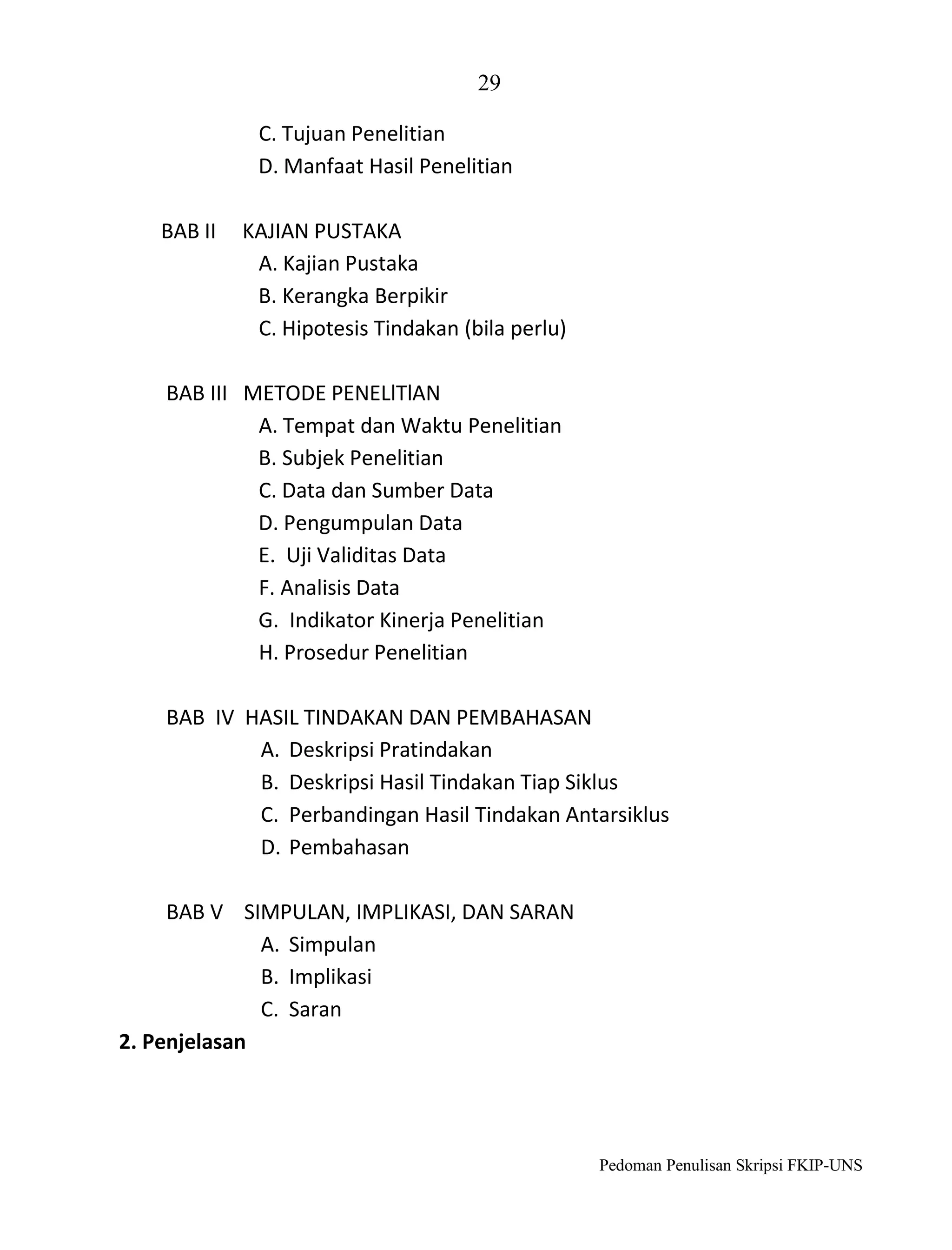 Pedoman skripsi-bab-i-v-r-1 | PDF