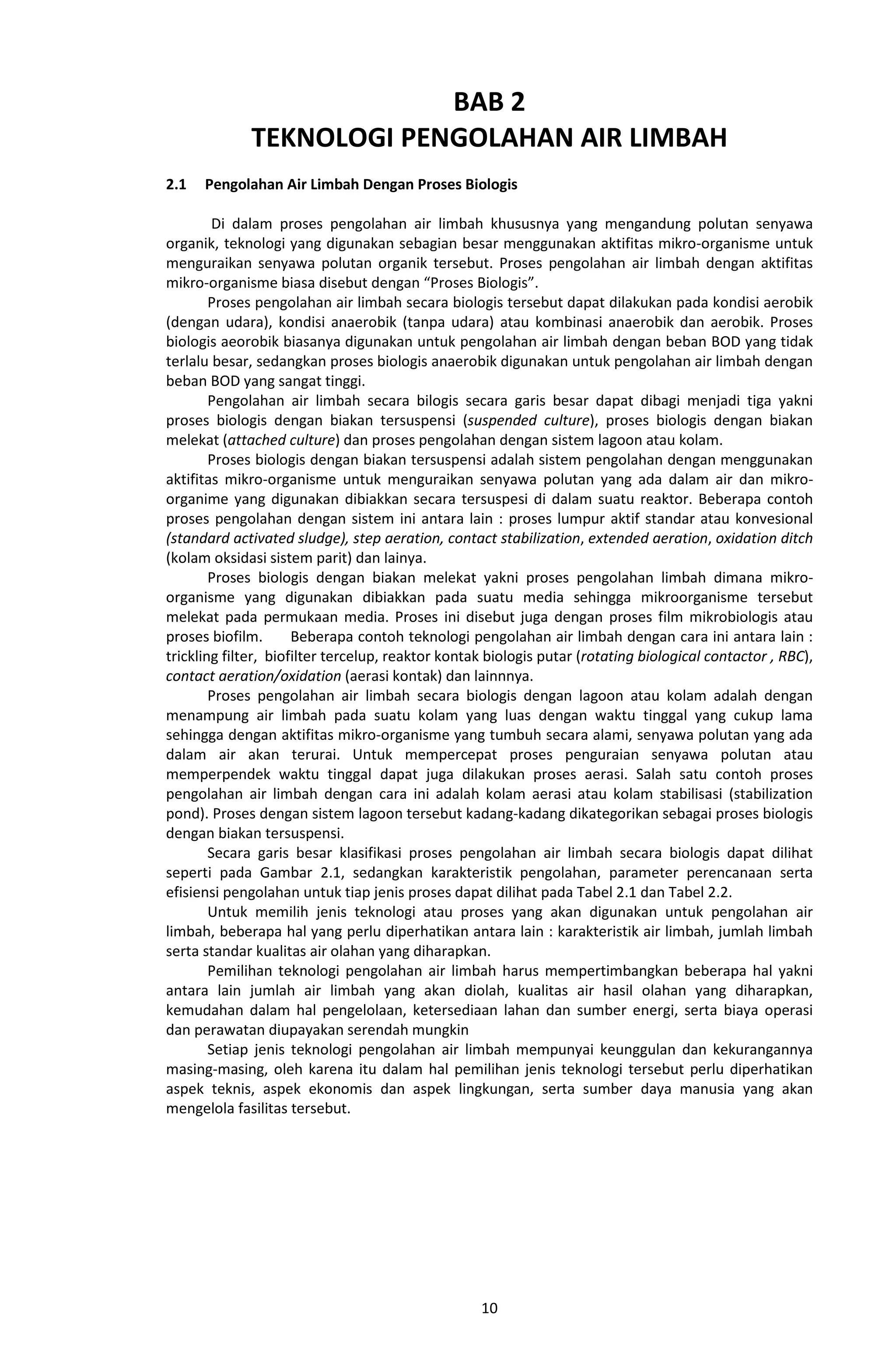 Pedoman Teknis IPAL | PDF