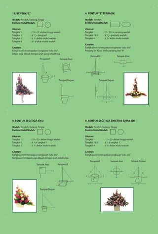 Pedoman 15 Pola Dasar Rangkaian Bunga Kreatif Pdf