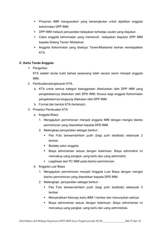 Pedoman administrasi IMM | PDF