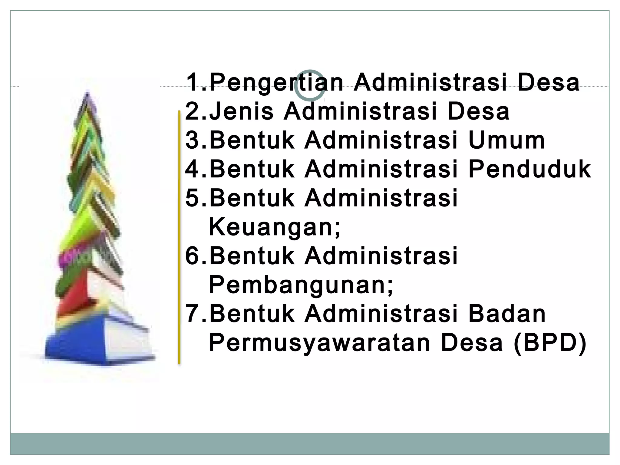 Pedoman Administrasi Desa | PPT