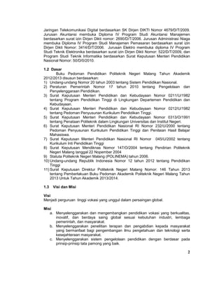 Pedoman akademik 2013 2014 D3 administrasi bisnis politeknik negeri ...
