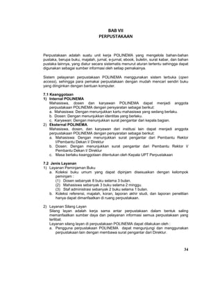 Pedoman akademik 2013 2014 D3 administrasi bisnis politeknik negeri ...