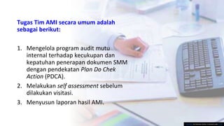 PEDOMAN AUDIT MUTU INTERNAL UNTUK PERGURUAN TINGGI | PPTX