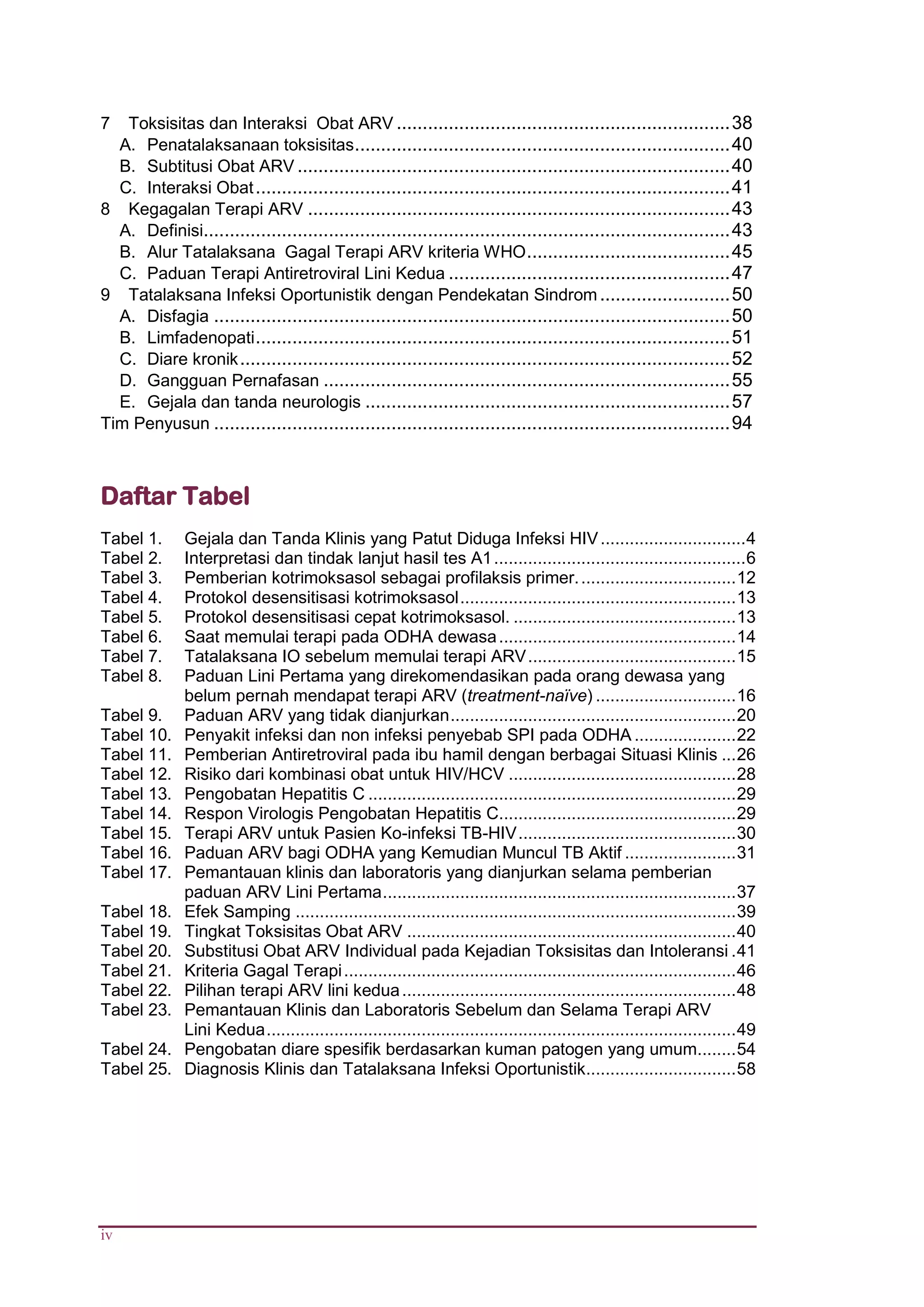 Pedoman Nasional Pengobatan Antiretroviral (ART) | PDF