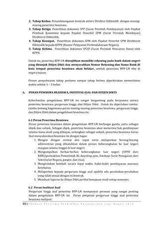 Pedoman bln dikti-2013 | PDF