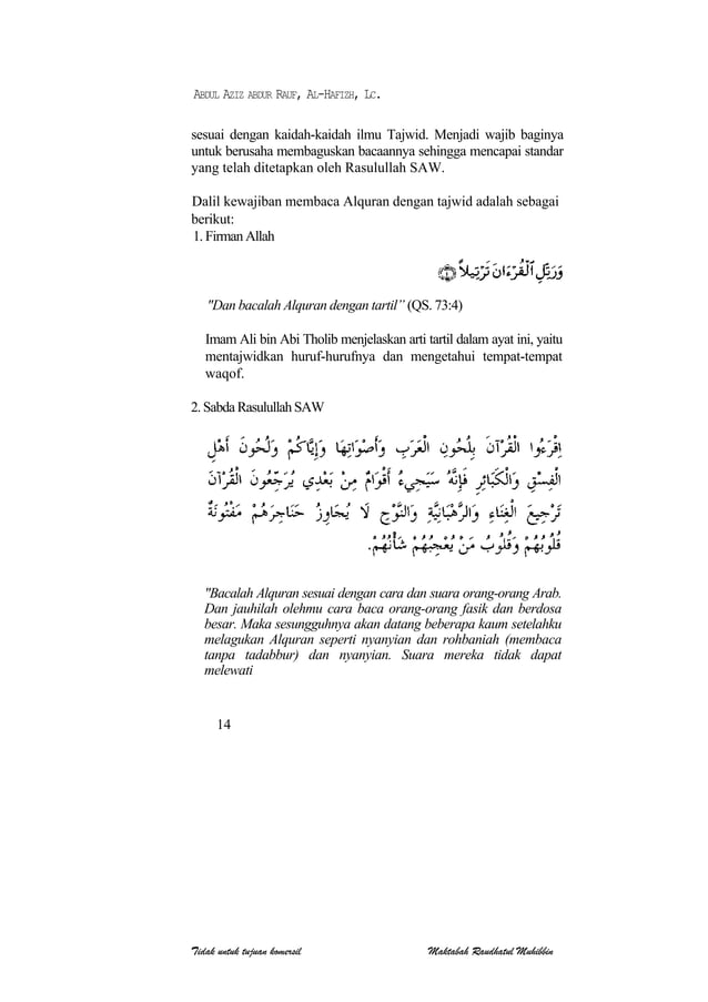 Pedoman daurah al quran-abdul aziz abdur rauf | PDF
