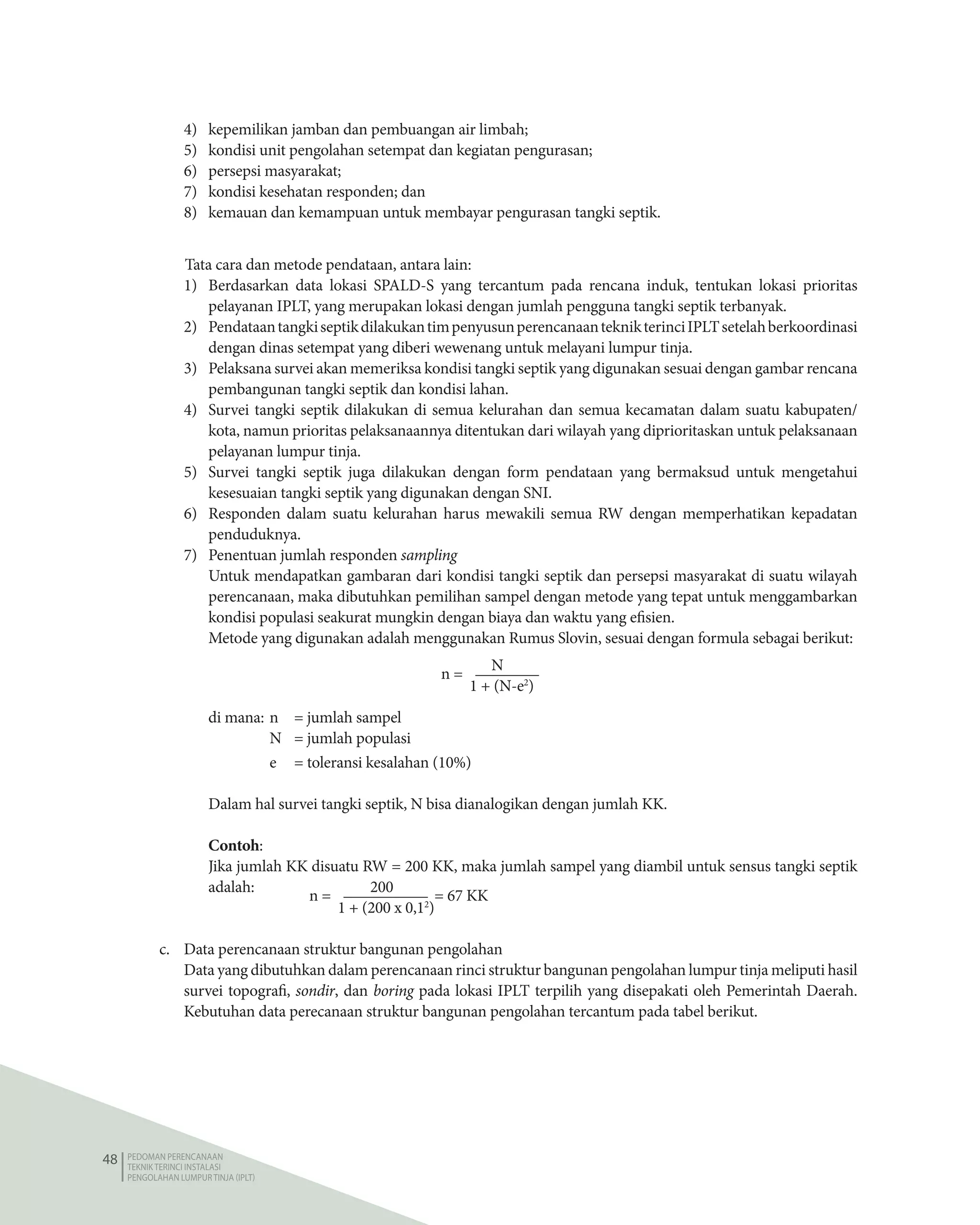 Pedoman Perencanaan Teknik Terinci IPLT Buku Utama | PDF